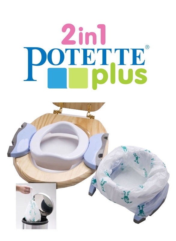 Potette Plus 2 in 1 Portable Travel Potty Pastel Mint 56011