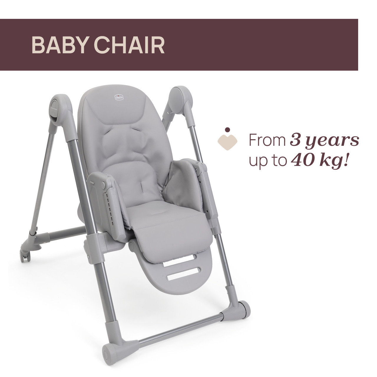 Chicco Polly Armonia 3-in-1 Highchair | From Birth to 40 kg