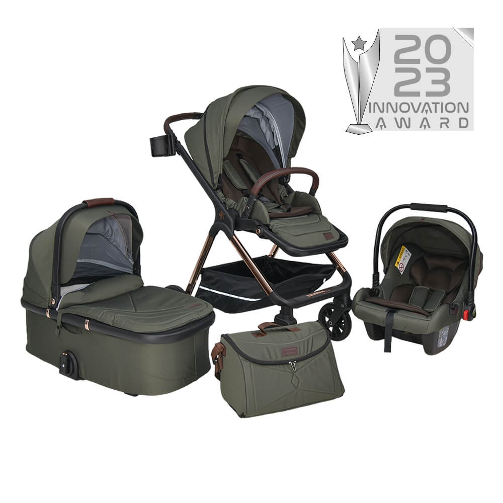 Bebe Stars BEBE STARS MULTI STROLLER NAMMOS 3 IN 1 OLIVE 335-189 μόνο ...