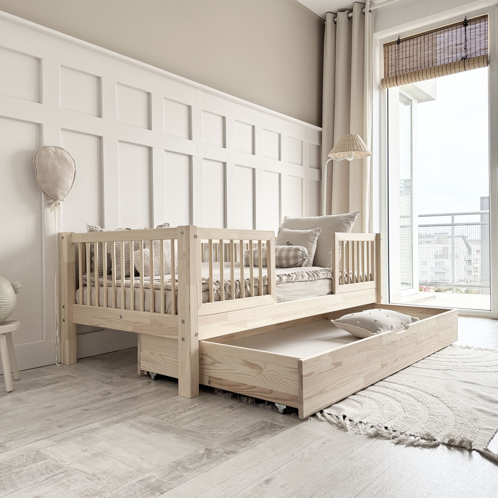 LULETTO BASIC ALTO DUO PLUS Kids Bed with Drawer & Safety Rails ...
