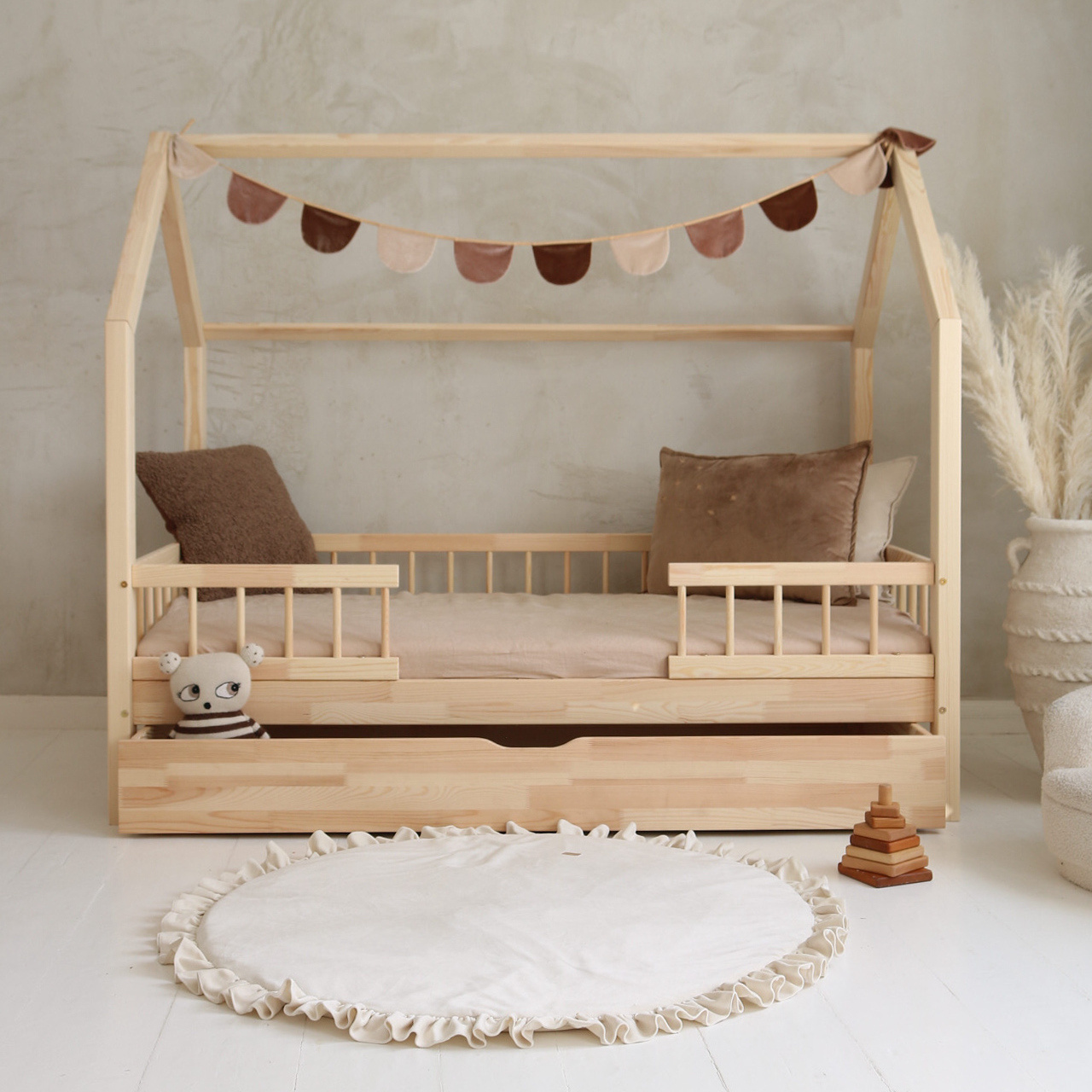 Luletto Bello Duo Plus – Παιδικό Κρεβάτι Σπιτάκι με Συρτάρι Ύπνου από ...