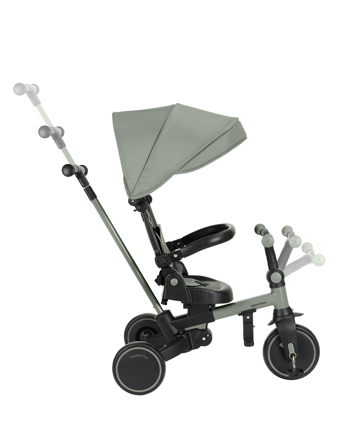 Kikka Boo Aluma 8-in-1 Tricycle Army Green | Foldable 12–60 Months ...