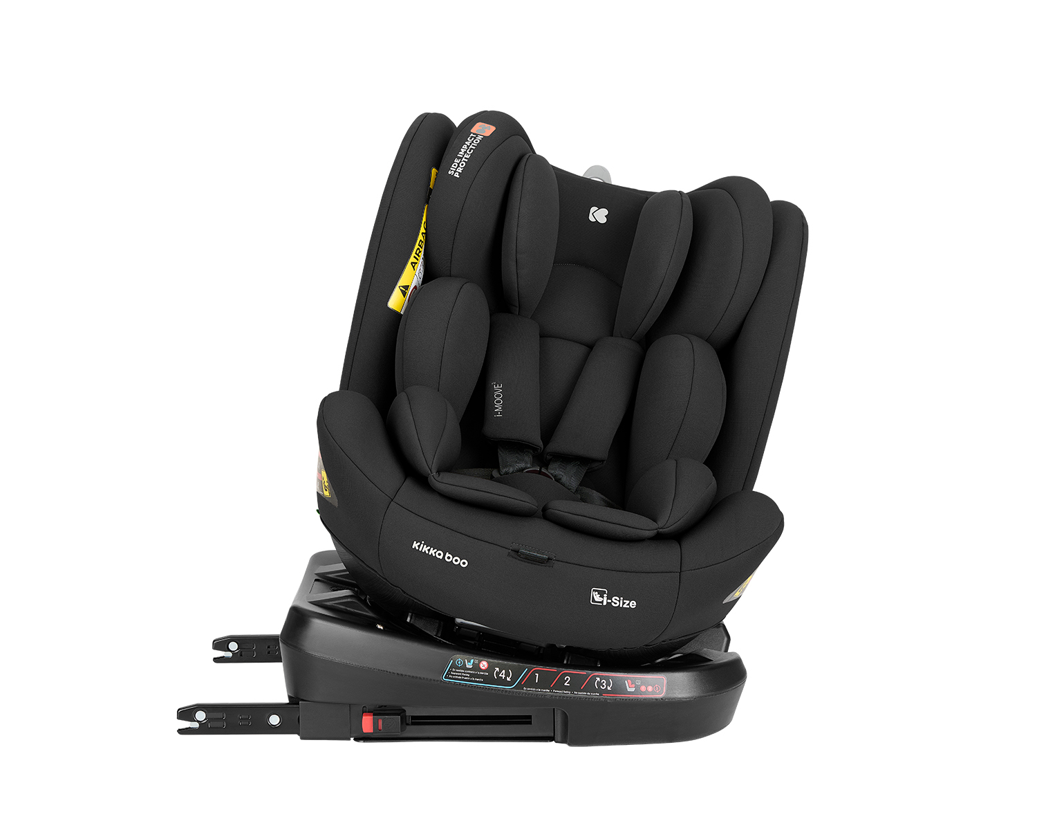 Kikka Boo i-Moove 2 i-Size 40–150 cm Μαύρο | Κάθισμα Αυτοκινήτου 360°